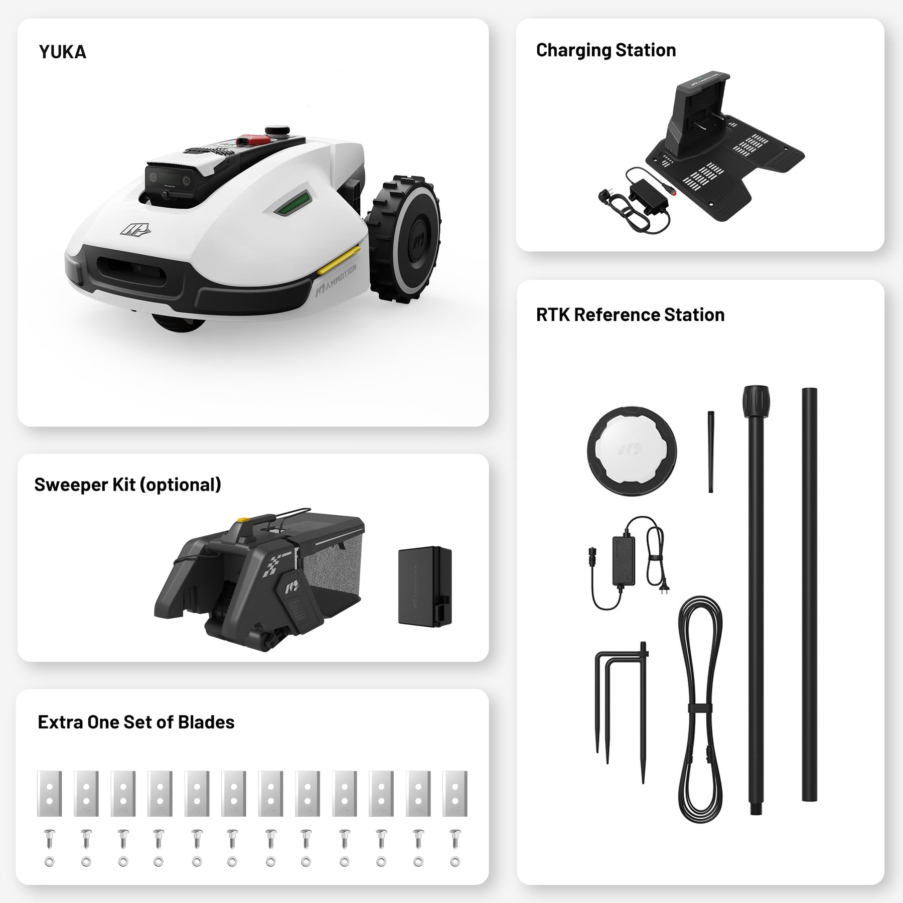 YUKA: 2-in-1 Self-emptying Lawn Sweeping Mower | Mammotion AU