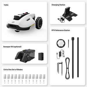 YUKA: 2-in-1 Self-emptying Lawn Sweeping Mower | Mammotion AU