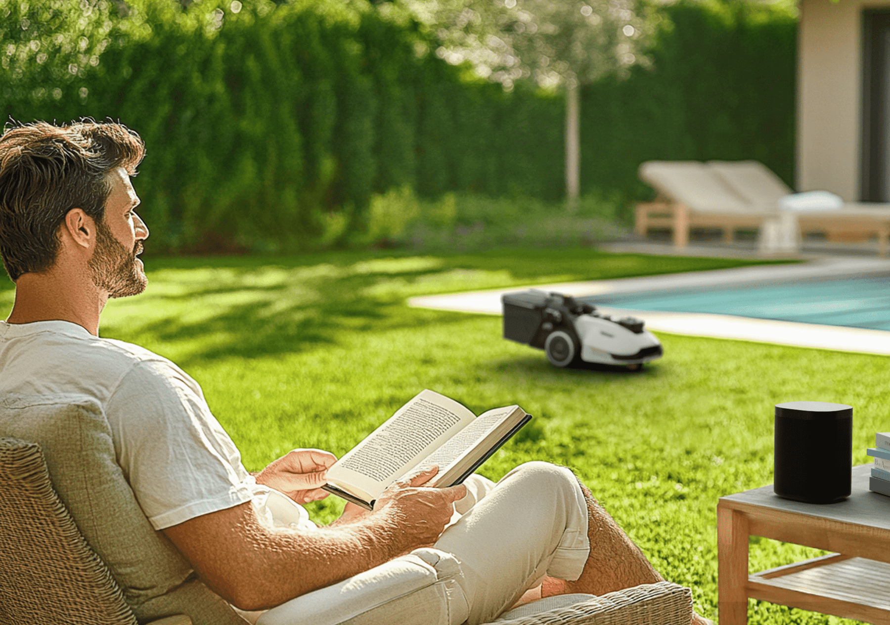 YUKA: 2-in-1 Self-emptying Lawn Sweeping Mower | Mammotion AU
